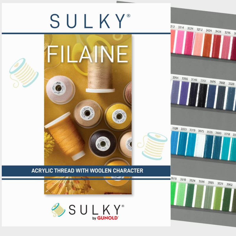SULKY FILAINE Thread Card - with actual thread